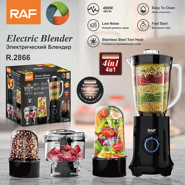 RAF Smoothies Grinder Blender Food Processor Combo 4 in 1 Electric Ble – atenzahomeappliances.co.ke