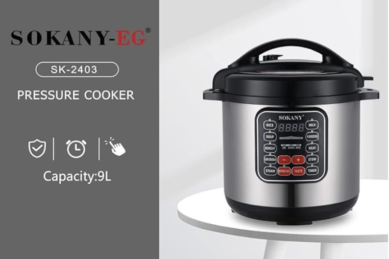 Sokany SK-2403 Electric Pressure Cooker – atenzahomeappliances.co.ke