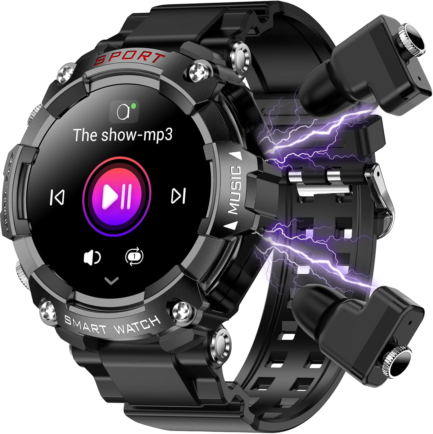 SMART WATCH WITH PODS - TWS & MP3 PLAYER – atenzahomeappliances.co.ke