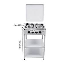 Sokany SK-07042 4-Burner Gas Cooker Stove with Storage Rack — Stainles ...