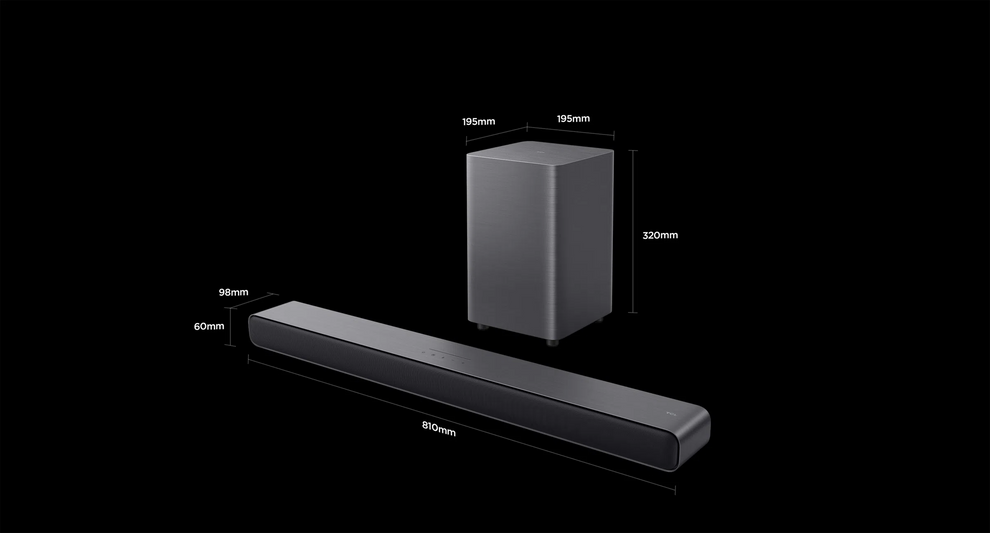 TCL S55H 2.1 Ch Dolby Atmos Soundbar with Wireless Subwoofer — 220 W H ...
